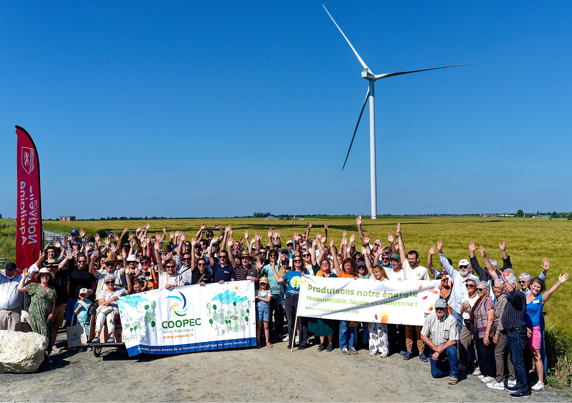 Le parc éolien d’Andilly-les-Marais produit ses premiers MWh : les citoyens fiers d’inaugurer ...